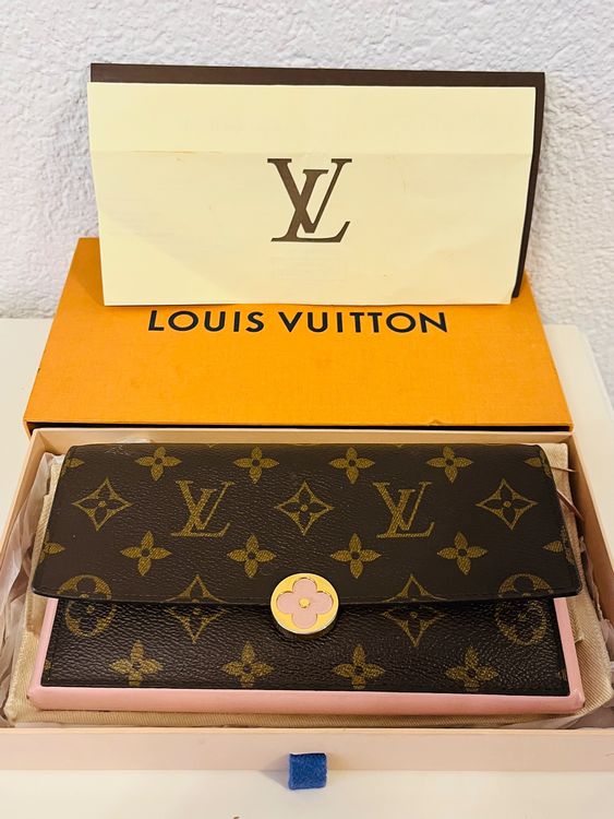 Louis Vuitton Geldbörse large Flore full set, selten, Rosa (Gebraucht ...