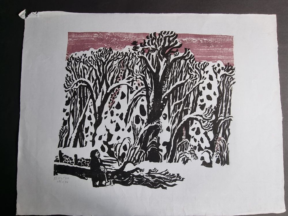 HEINZ KELLER HOLZSCHNITT SIGNIERT NUMMERIERT | Kaufen auf Ricardo