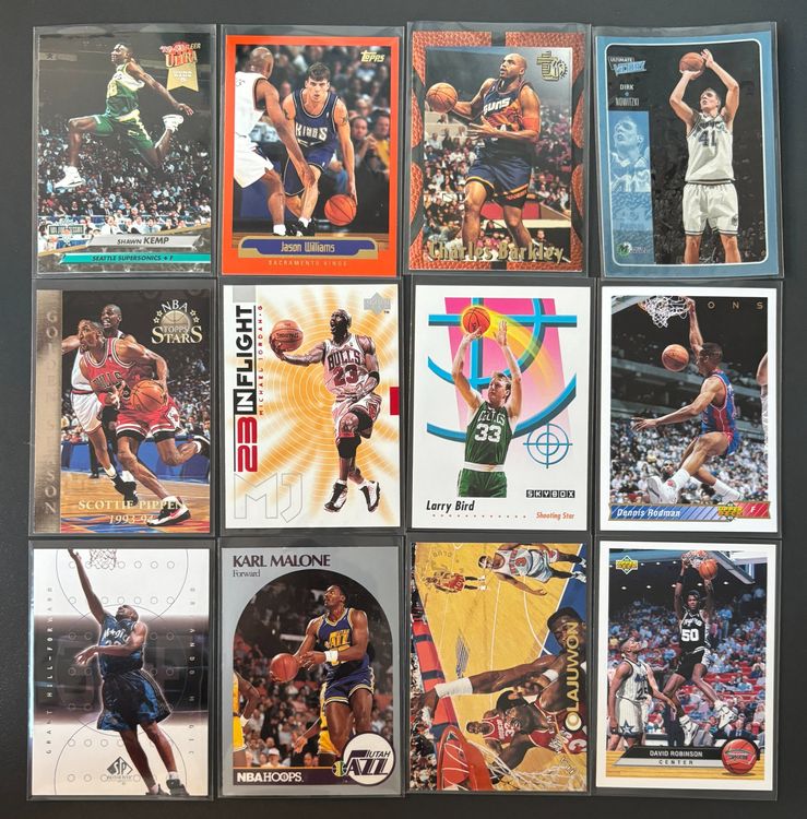 NBA 1990 Star Card Set mit Jordan Bird Pippen Barkley Shaq | Kaufen auf ...