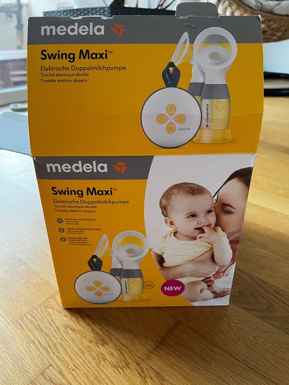 Medela Elektrische Doppel-Milchpumpe New Swing Maxi (Gebraucht) in ...