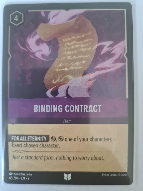 Lorcana FOIL, Binding Contract, 065/204-EN-2 | Kaufen auf Ricardo