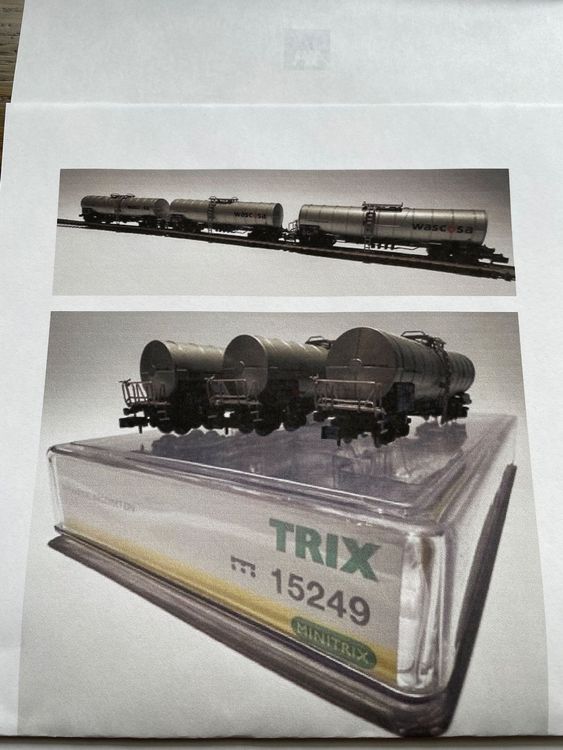 Trix 15249 Kesselwagen-Set 3-tlg Spur N (Neu und originalverpackt) in ...