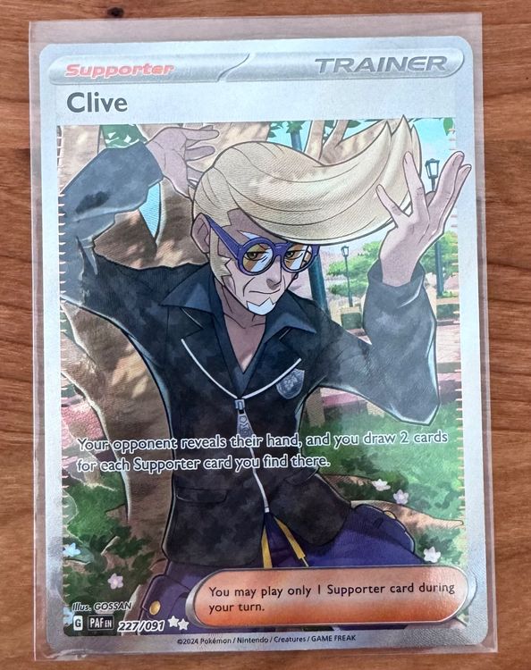 Clive FULL ART Pokemon Paldean Fates PAF 227/091 | Kaufen auf Ricardo