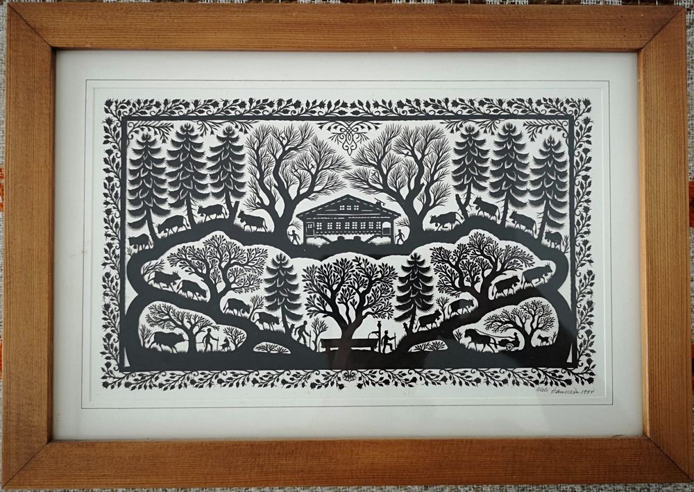 Scherenschnitt (Original) von Ueli Hauswirth, 1994 | Kaufen auf Ricardo