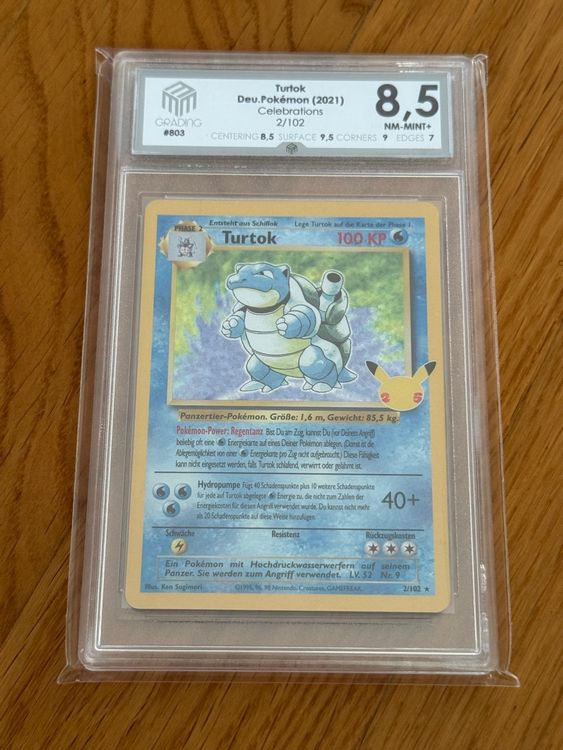 Pokémon TCG – Turtok 2/102 Celebrations – Graded 8.5 (Neu (gemäss ...
