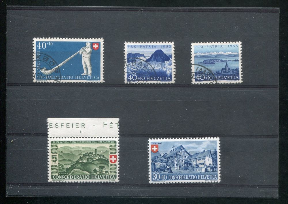 5 verschiedene Pro Patria (Gebraucht) in Hüttlingen für CHF 1 – mit Lieferung auf Ricardo kaufen