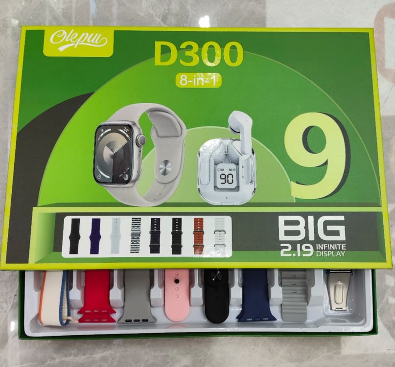 Smart Watch D300 8 in 1 (Neu und originalverpackt) in Marly für CHF 48. ...