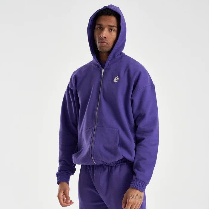 ÉRE STUDIOS Basic Zipper Hoodie - Lila S | Kaufen auf Ricardo