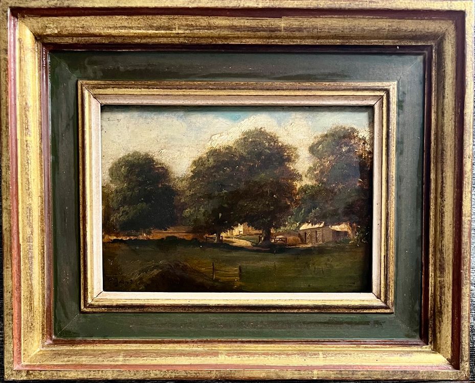 Antike Landschaft Gemälde, Unleserlich Signiert | Kaufen auf Ricardo