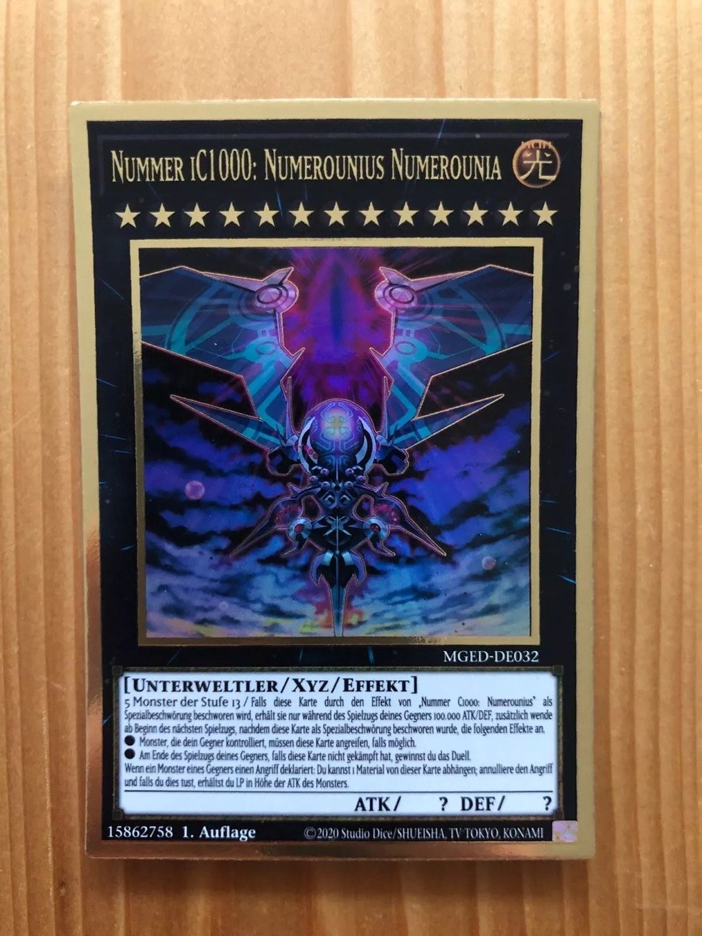 Yu-Gi-Oh Gold Rare Nummer iC1000: Numerounius Numerounia MGE (Neu und ...