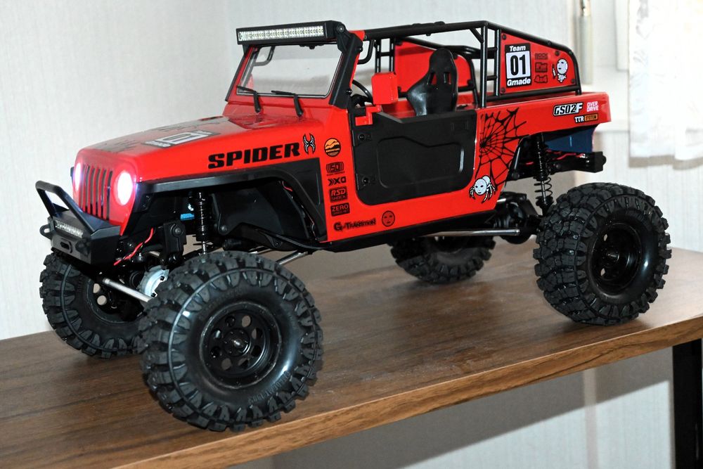 Gmade GS02F SPIDER 1:10 Crawler mit Super-LED-Beleuchtung (Neu (gemäss ...