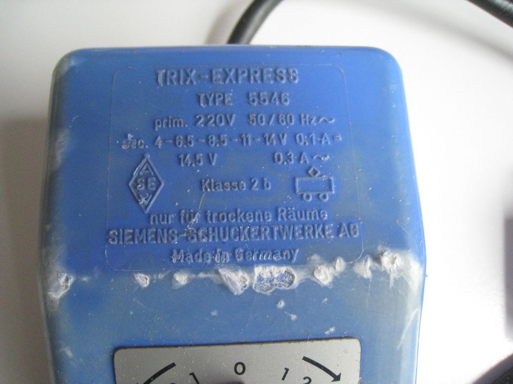 Trix - Express Trafo für Gleichstrom-Bahnen, Fotos anschauen (Gebraucht) in Buchs ZH für CHF 18 ...