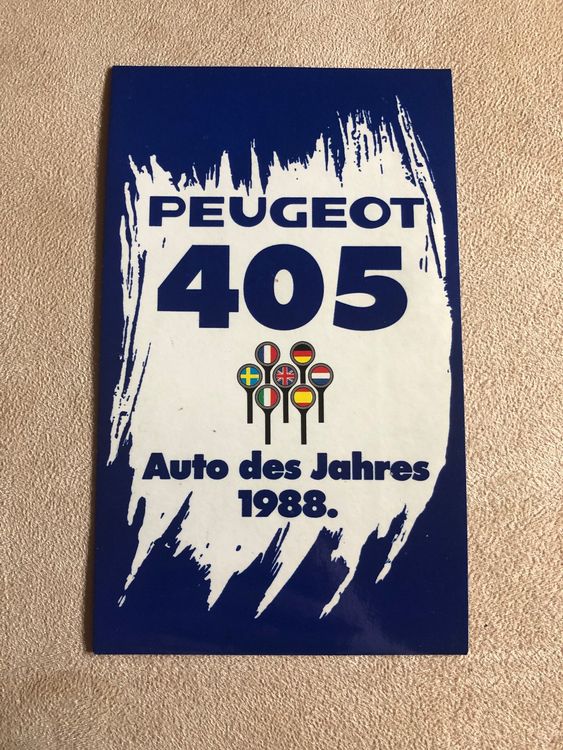 Peugeot 405 1988 Abziehbild / Sticker / Kleber (Gebraucht) in ...