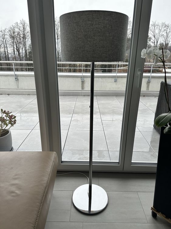 Standleuchte mit Dimmer, H 140 cm, Schirm 40 cm Topzustand (Gebraucht ...