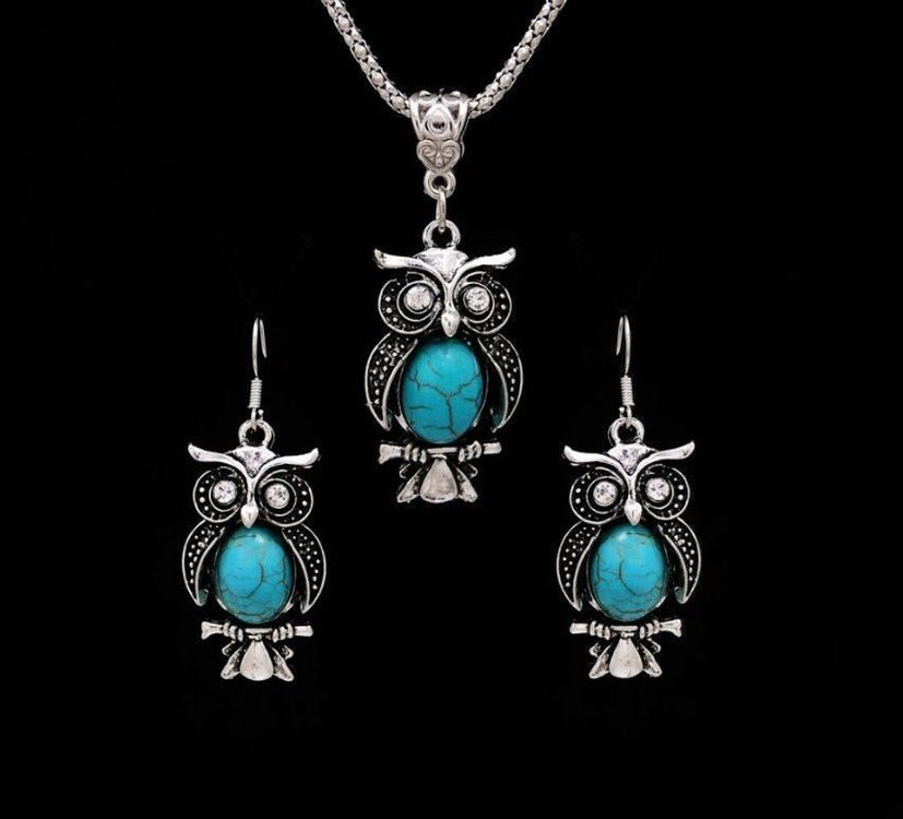 Uhu Tibet Silber Set mit Türkis | Kaufen auf Ricardo