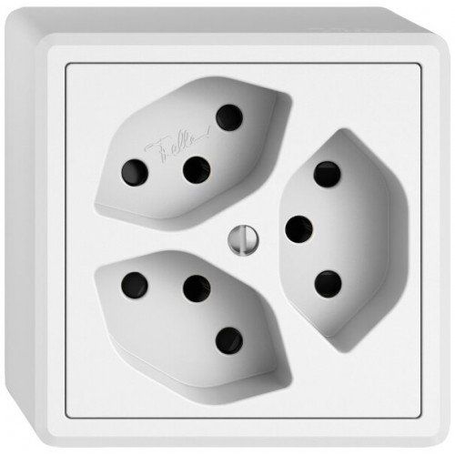 Feller EDIZIO .liv AP Steckdose 3xT13 - 657481000 (Neu und ...