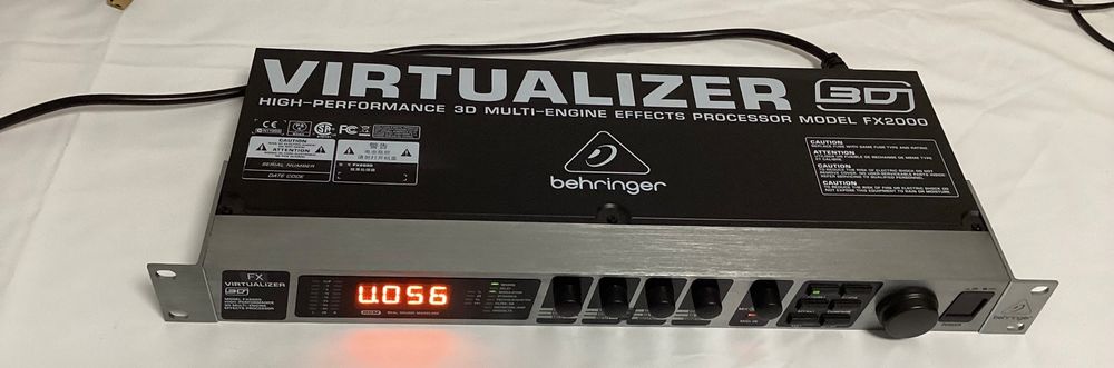 Behringer FX2000 Virtualizer 3D (Gebraucht) in Niederbipp für CHF 61 – mit Lieferung auf Ricardo ...