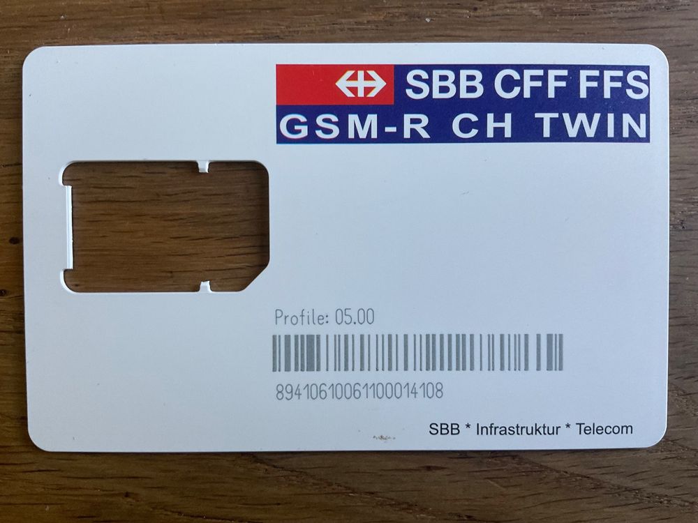 GSM Karte SBB (Gebraucht) in Zürich für CHF 1 – mit Lieferung auf Ricardo kaufen