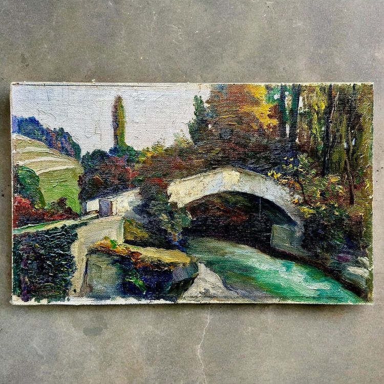 Ancienne peinture à l'huile sur panneau en carton (Gebraucht) in Morges für CHF 20 – mit ...