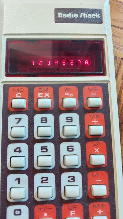 Radio Shack EC415 vintage USA Taschenrechner LED 70er Jahren (Gebraucht ...
