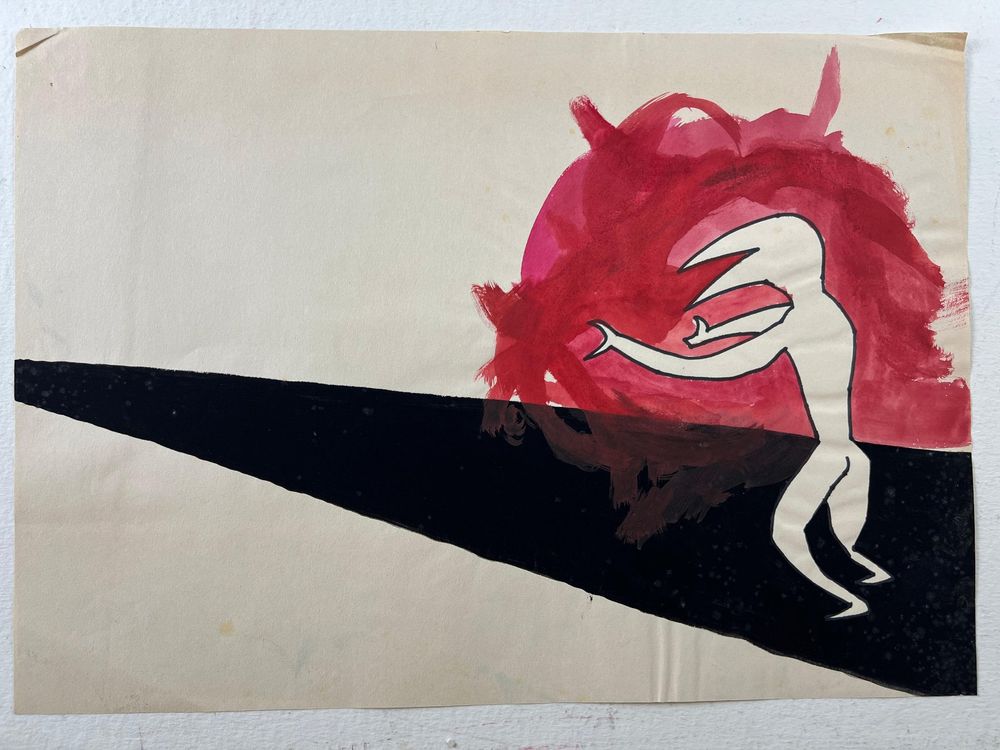 Abstrakte Aquarell aus Galerie Nachlass (Gebraucht) in Neuhausen am Rheinfall für CHF 1 – mit ...