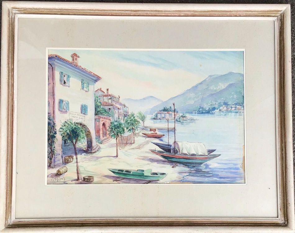 Aquarelle Landschafts unleserlich sign. | Kaufen auf Ricardo