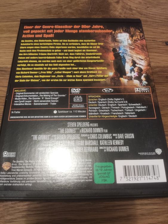 Die Goonies - mit Sean Austin und Josh Brolin (DVD) (Gebraucht) in Oberembrach für CHF 7 – mit ...