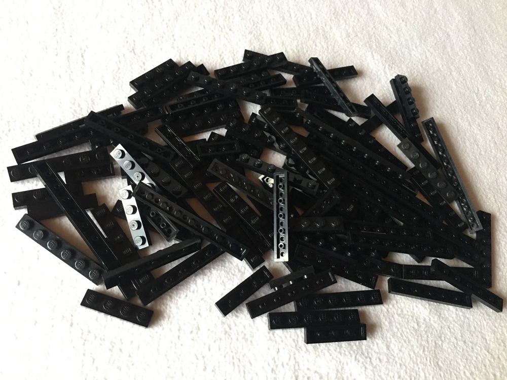 Lego 100 verschiedene schwarze Einerplättli | Kaufen auf Ricardo