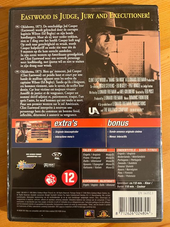 HANG 'EM HIGH - PENDEZ-LES HAUT ET COURT - CLINT EASTWOOD (D'occasion ...