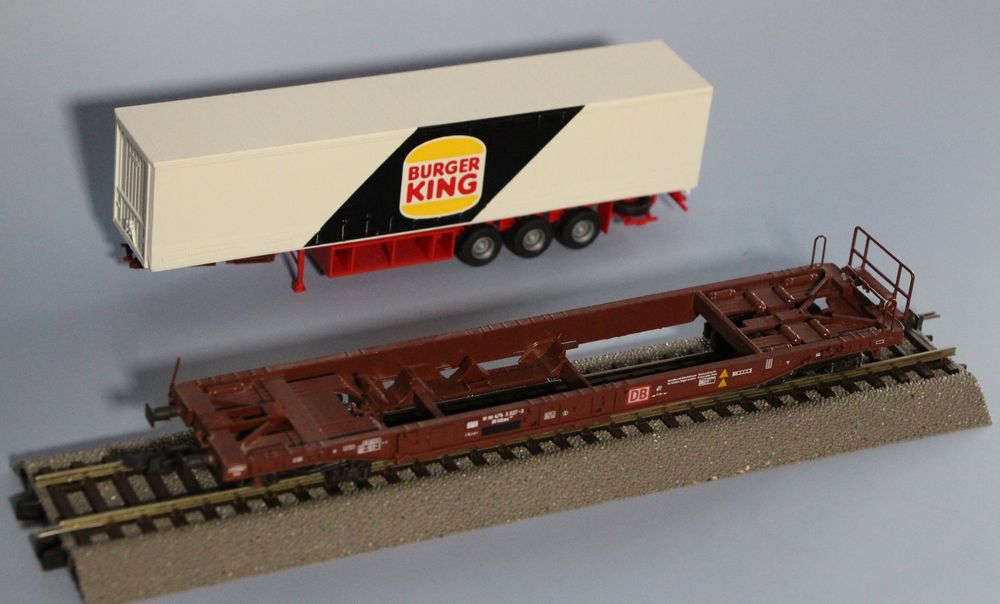 H0 / DC Kombimodell mit BURGER-KING-Auflieger | Kaufen auf Ricardo
