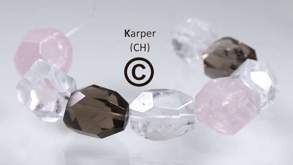 Rosen & RauchQuarz, Bergkristal / Quartz fumé & rose, Roche (Neu und originalverpackt) in ...