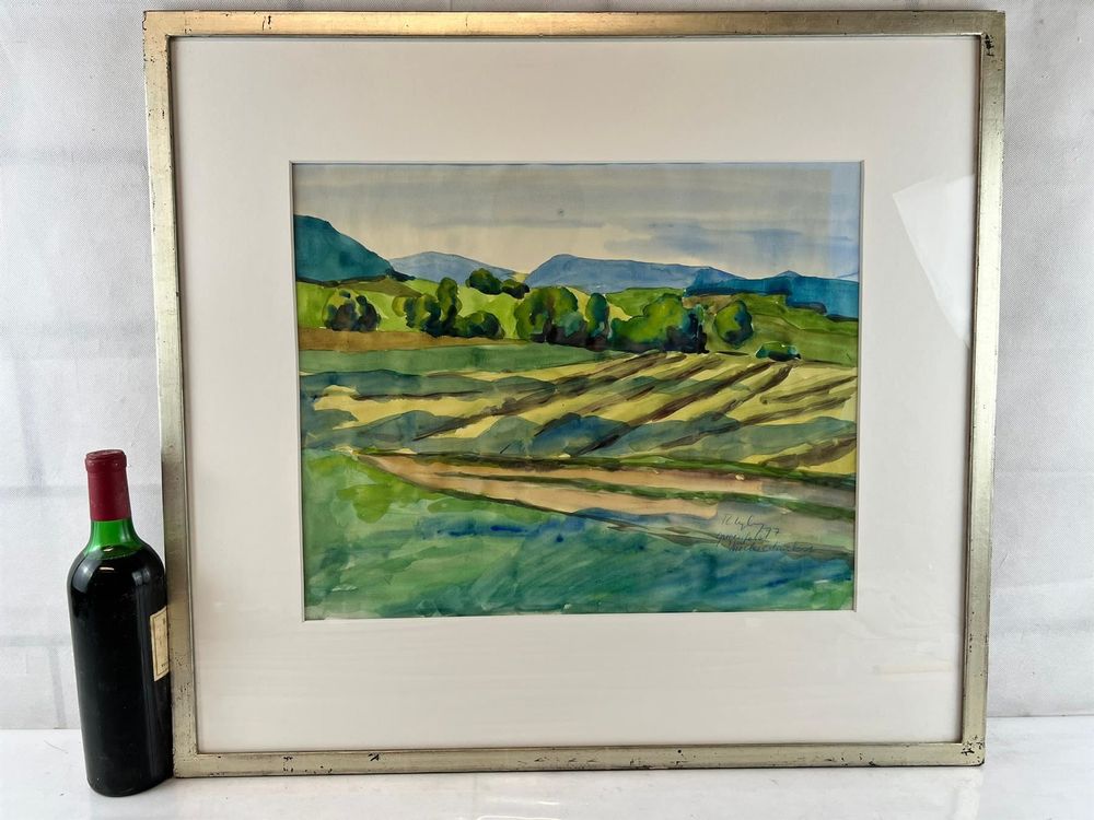 Antike Landschafts Aquarell sig | Kaufen auf Ricardo