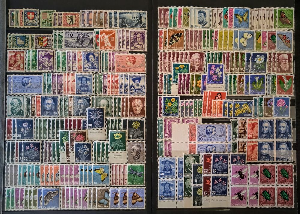 Posten ab 1926 Pro JUVENTUTE ** verschieden Hoher KAT ab 1.- (Neu ...