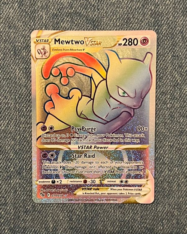 Mewtwo VSTAR Rainbow Rare Boosterfrisch (Neu (gemäss Beschreibung)) in ...