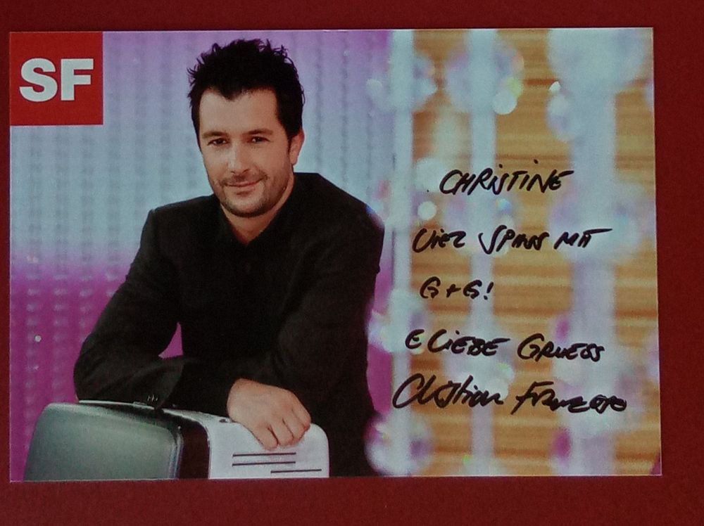 Christian Franzoso Moderator Autogramm signiert Foto 10x15cm | Kaufen auf Ricardo