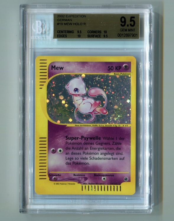 BGS 9.5 Gem Mint Mew Holo Expedition 19/165 Deutsch (Neu (gemäss Beschreibung)) in Dornach für ...