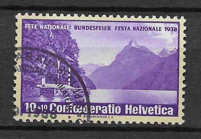 1938: Pro Patria No B1z (Geriffelt) SS Aarau (Gebraucht) in Walperswil für CHF 8 – mit Lieferung ...