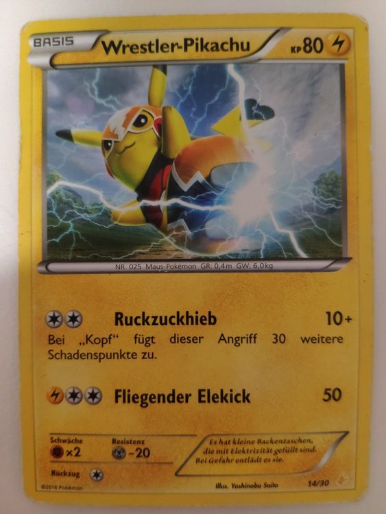 Pokemon Wrestler-Pikachu Libre XY Trainer Kit (Gebraucht) in für CHF 8. ...