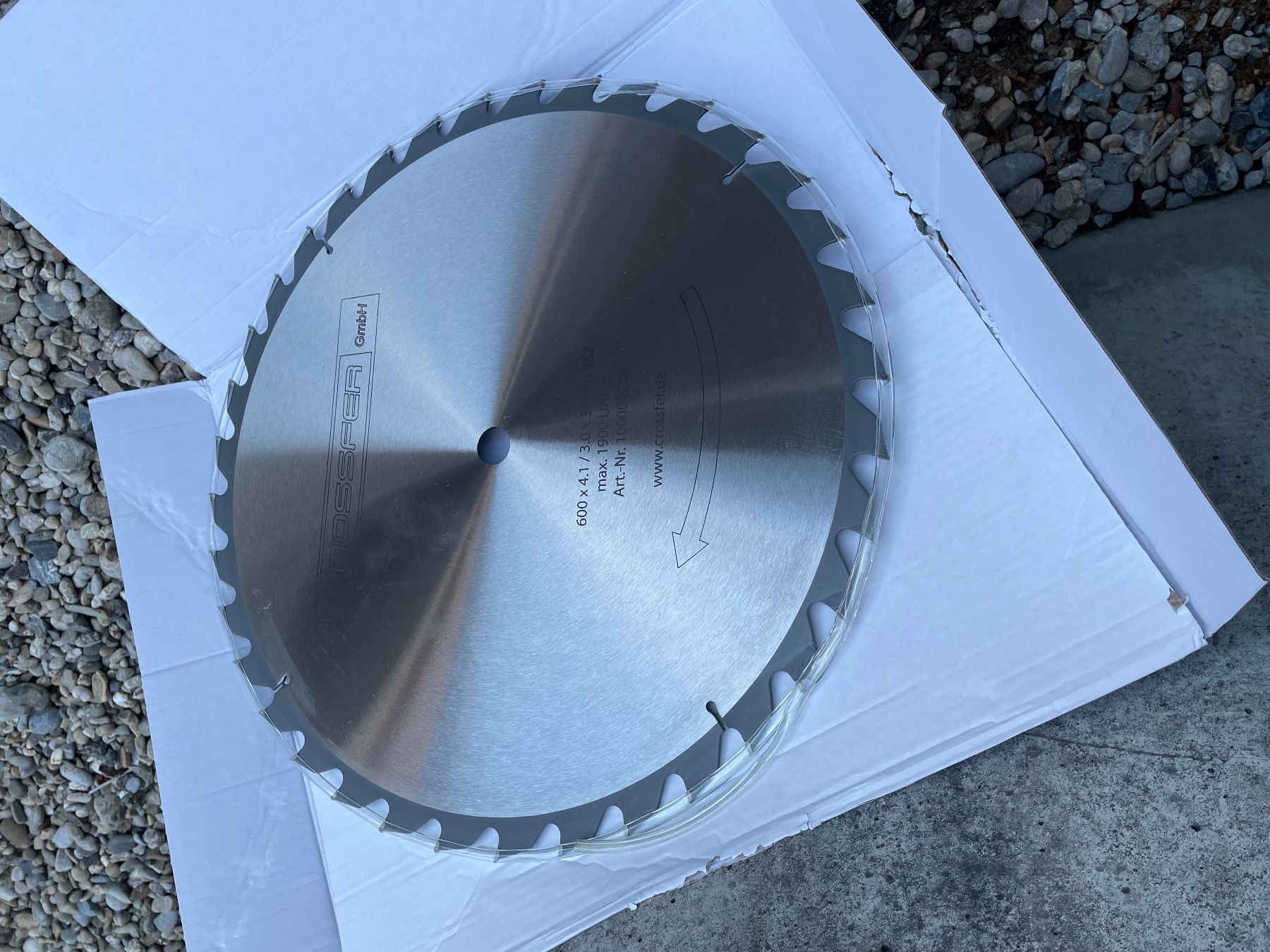 Hartmetallblatt 600 mm zu Brennholzfräse Geba Posch Widel (Neu und ...