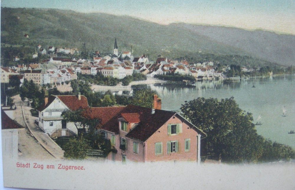 Stadt Zug am Zuger See, 1914 (Gebraucht) in Schlieren für CHF 7 – mit Lieferung auf Ricardo kaufen