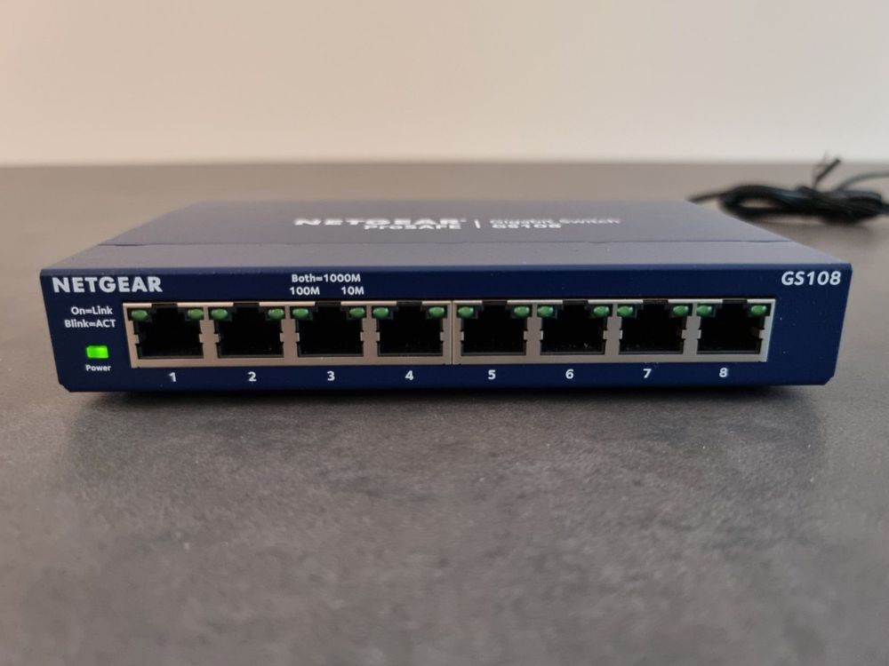 Netgear GS108v4 – 8 Port-Gigabit-Ethernet-Switch (Gebraucht) in Wil SG ...