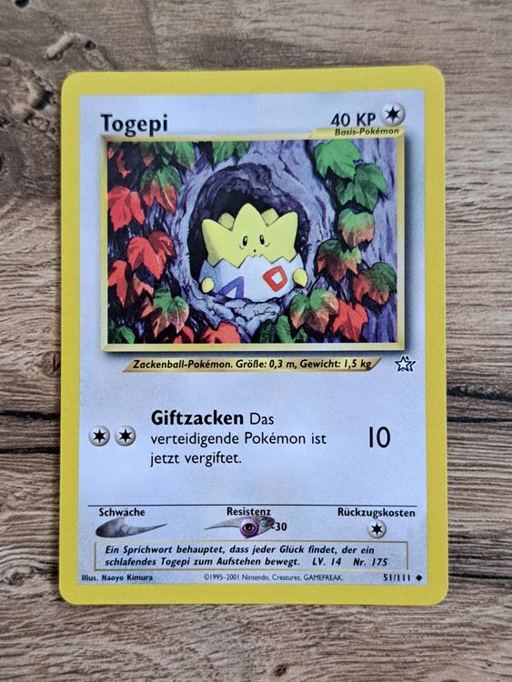 Pokémon Trading Card Game, Togepi, Neo Genesis (Neu (gemäss ...