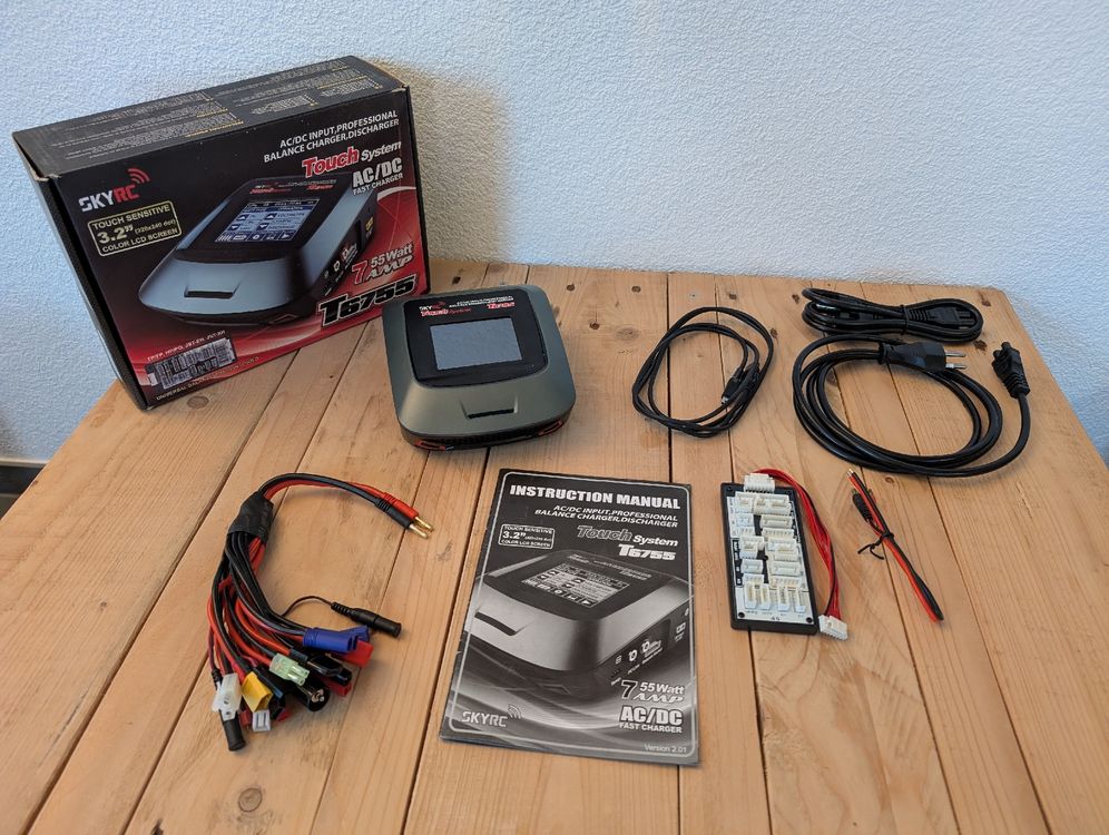 SkyRC T6755 55W Balancer-Ladegerät mit Touchscreen (Neu (gemäss ...