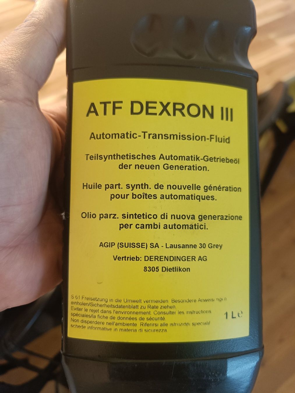 ATF Dexron III - Automatik Getriebe Öl, 1 Liter (Neu (gemäss ...