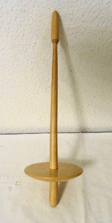 Spindel aus Holz, Handspindel, ideal zum Spinnen von Wolle (Gebraucht ...