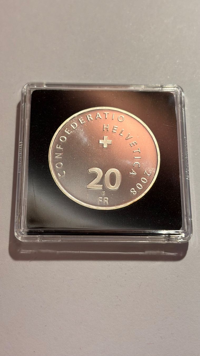 Pièce commémorative 20.- / 2008 (100e hockey sur glace) (D'occasion) à ...