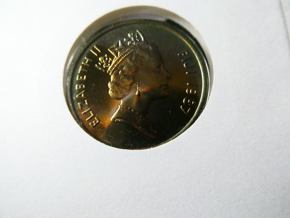 Fiji 1987, 20 Cents unzirkuliert - Münzbrief (Neu (gemäss Beschreibung)) in Hinterforst für CHF ...