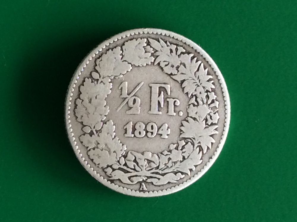 1/2 franc 1894 Rare (D'occasion) à Genève pour CHF 18 – avec livraison | Acheter sur Ricardo
