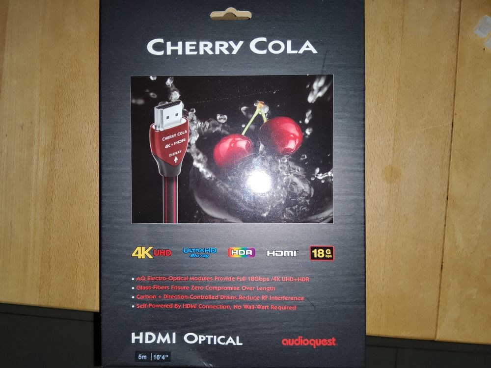 AudioQuest Cherry Cola 18G HDMI optique Quartz 4K/8K HDR 5m (Neu ...