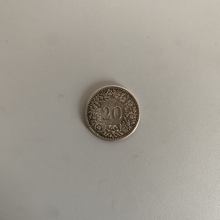 1920 Münze 20 Rappen (Gebraucht) in Eggersriet für CHF 0.6 – mit Lieferung auf Ricardo kaufen
